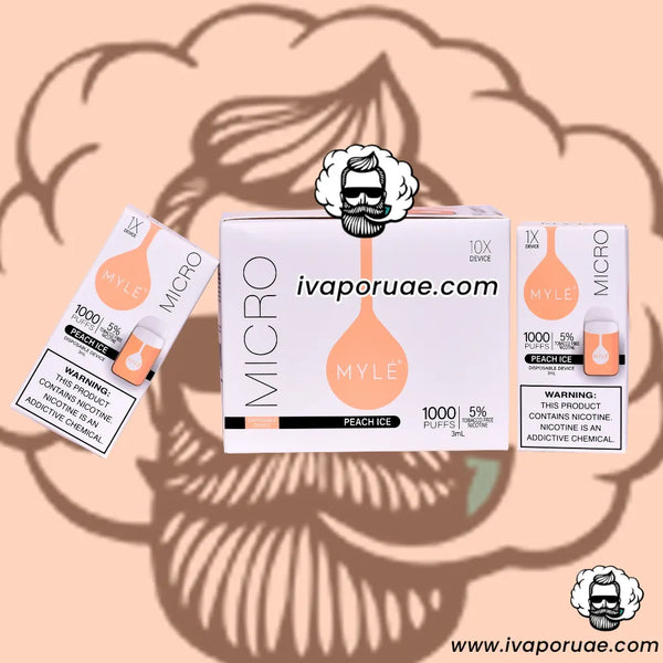 Buy PEACH ICE MYLÉ Micro Disposable Device @ Price 49 AED in UAE, Dubai ...