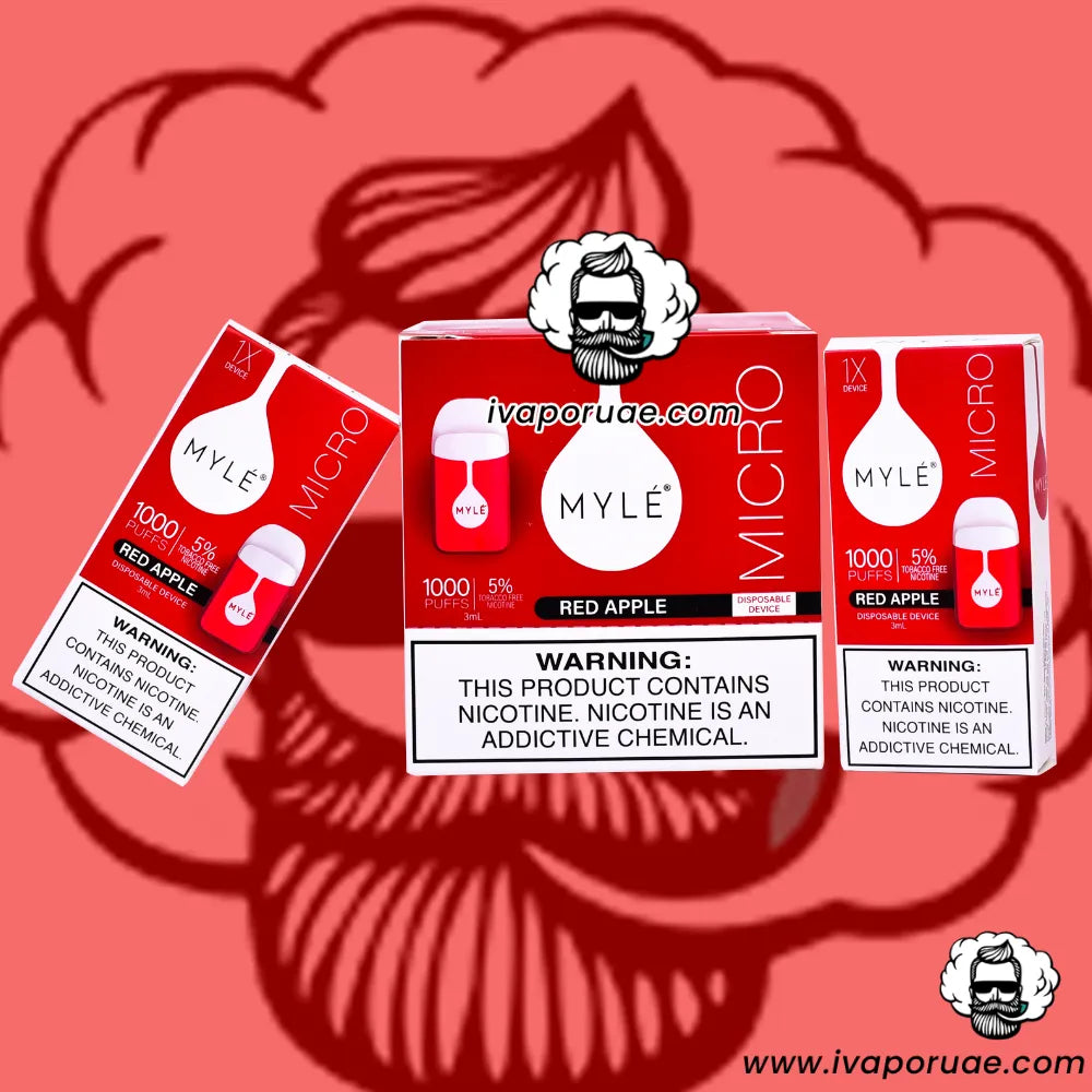 Buy RED APPLE MYLÉ Micro Disposable Device @ Price 49 AED in UAE, Dubai ...
